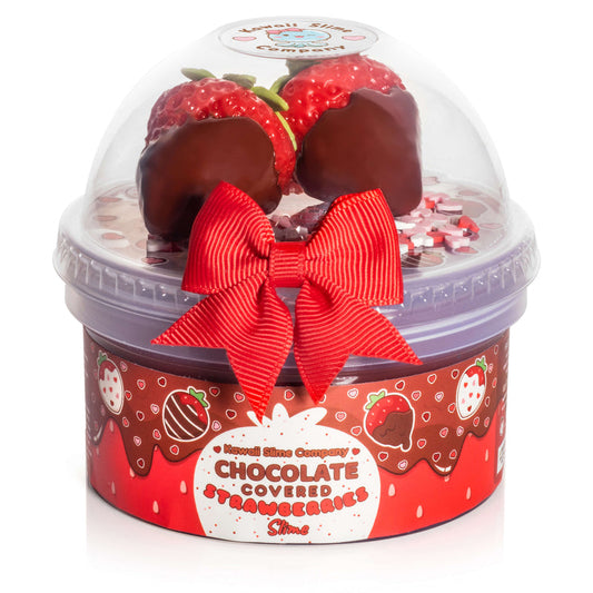 Chocolate Covered Strawberries Glossy Slime – Fantastic Games